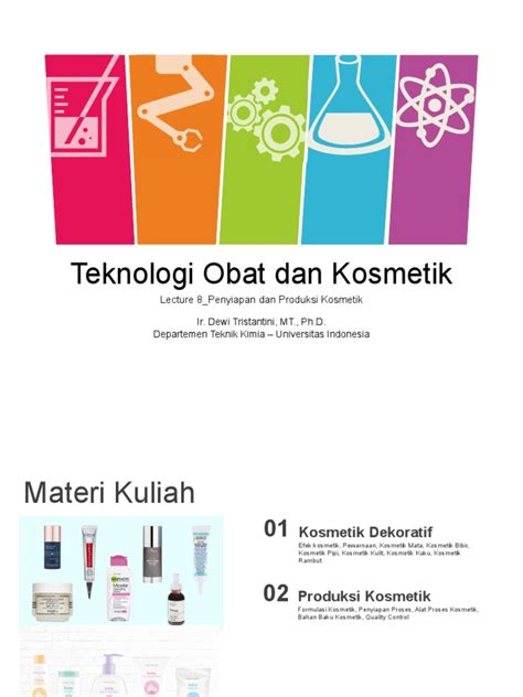 Lecture 8 Penyiapan Dan Produksi Kosmetik Rev Pdf