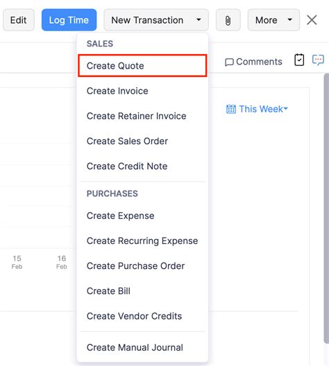 Projects Help Zoho Books