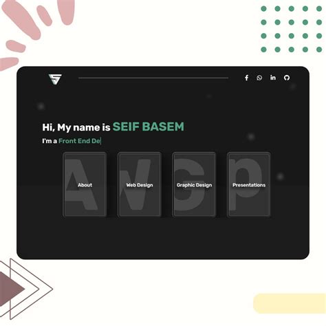 Seif Basem On Linkedin My Portfolio Built By Html Css
