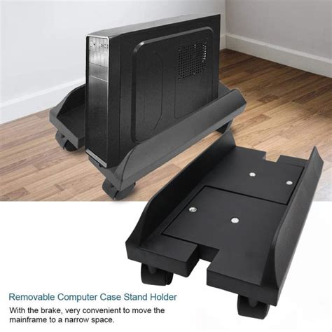 360 Rotating Cpu Holder Pc Holder Computer Case With Holder Desktop Tower Cart Cpu Storage Stand