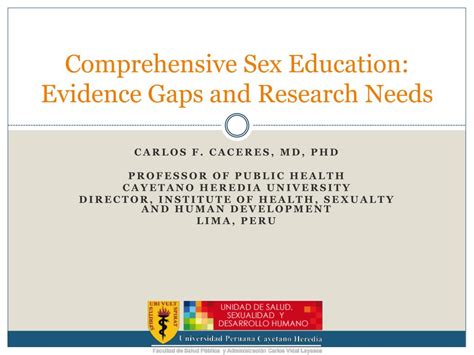 PPT Comprehensive Sex Education Evidence Gaps And Research Needs PowerPoint Presentation