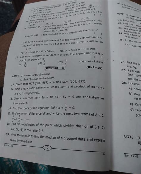 B A Ab 3 Ad In An Equilateral Triangle Abc If Ab Bc Then A 2 Ab 3