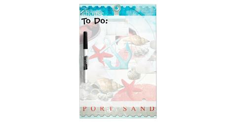 Thema Zeehondenvarken Anchor Starfish Beach Whiteboard Zazzlenl