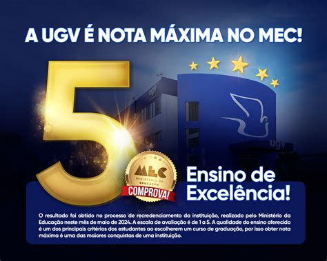 Ugv Recebe Nota Máxima Na Avaliação Do Mec Ugv