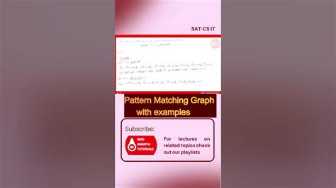 Pattern Matching Graph With Examples Shorts Computerengineering Datastructureandalgorithm