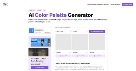 Ai Color Palette Generator Ai Tool For Color Palettes