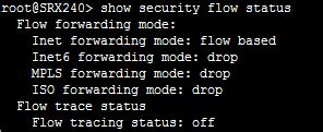Configure SRX Mode To Packet Mode From Flow Mode