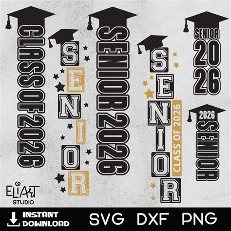 Senior Cursive Sign Etsy