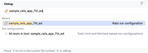 Run Anything RubyMine Documentation