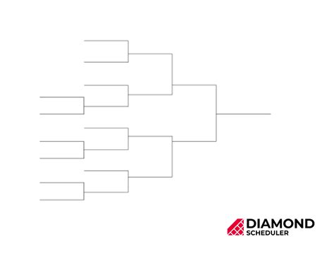 11 Team Single Elimination Bracket Printable Diamond Scheduler