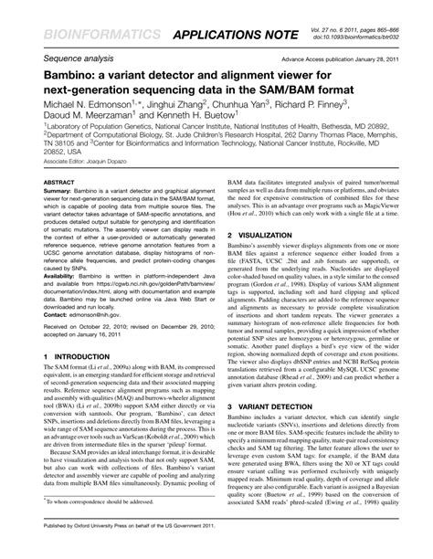 Pdf Bambino A Variant Detector And Alignment Viewer For Next Generation Sequencing Data In