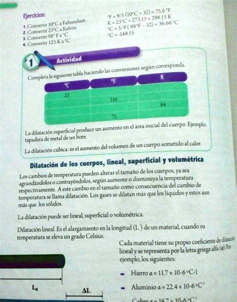 Solved Completa La Siguiente Tabla Haciendo Las Conversiones Según