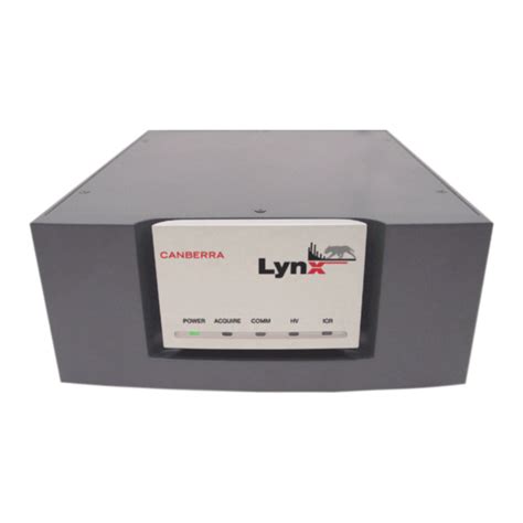 Canberra Lynx Dsa Digital Signal Analyzer Manuals