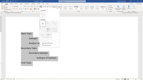 Apply A Multilevel List In Word Instructions TeachUcomp Inc