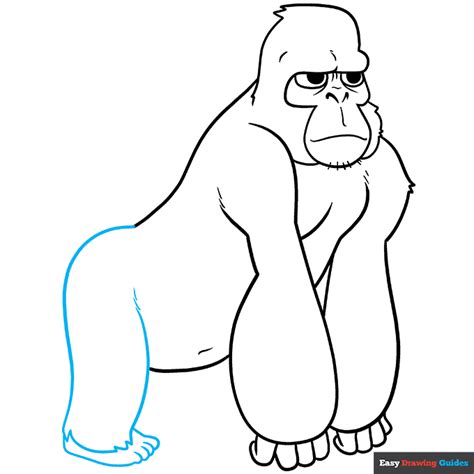 Silverback Gorilla Drawing