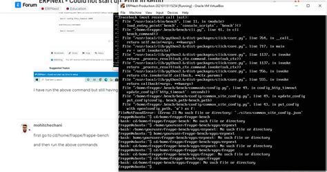 Erpnext Could Not Start Up Error In Setup Education Frappe Forum