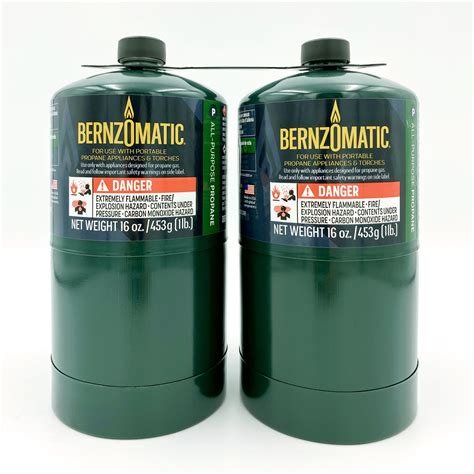 Bernzomatic All Purpose Propane Gas Cylinder 16oz Fuel Cylinders 2