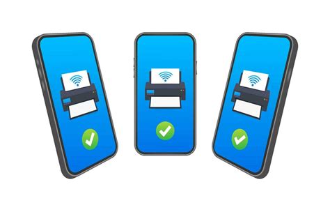 Printer Icon With Wifi Wireless Symbol Wireless Printer Vector Stock