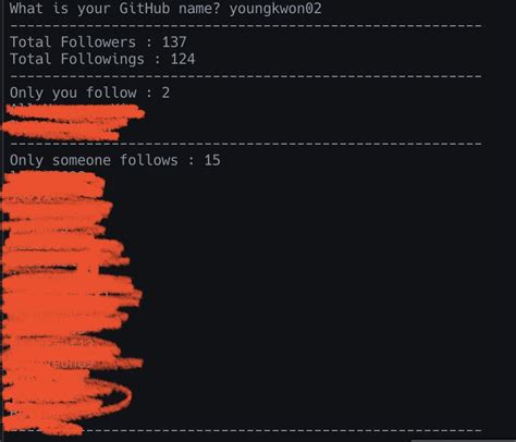 Github Youngkwon02github Following Tracker 🌈 Github Following Followers Only Following