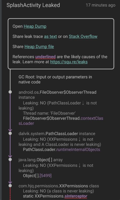版本不设置interceptor存在内存泄漏 Issue getActivity XXPermissions GitHub
