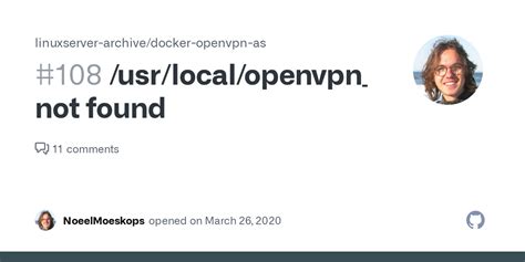 Usr Local Openvpn As Scripts Openvpnas Not Found Issue 108