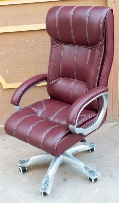 High Back 18 Inch Boss Office Leather Revolving Chair Fixed Arm At Rs 4500 In Bengaluru