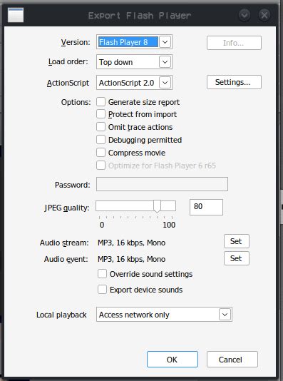 Whenever I Export My Animation As An Swf File It Only Exports The