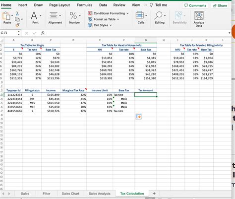 Solved Tax Calculation Worksheet 1 In Cell E13 Retrieve
