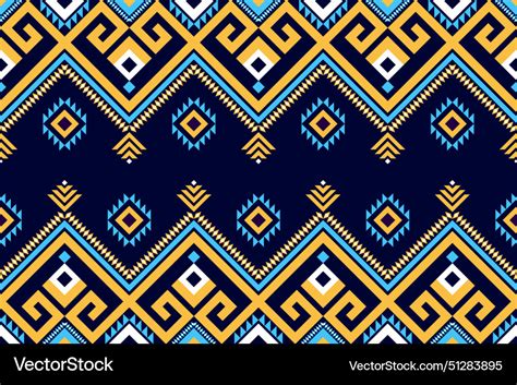 Abstract Geometric Ethnic Seamless Pattern Vector Image