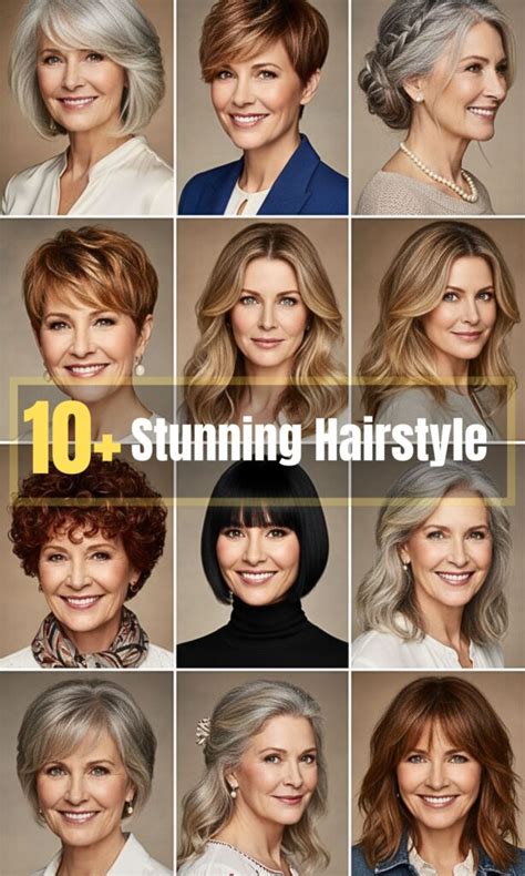 10 Stunning Hairstyle Ideas For Mature Women Glowusae