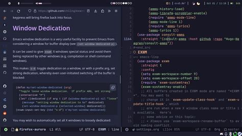 Exwm Is Rewiring My Brain And I Love It R Emacs