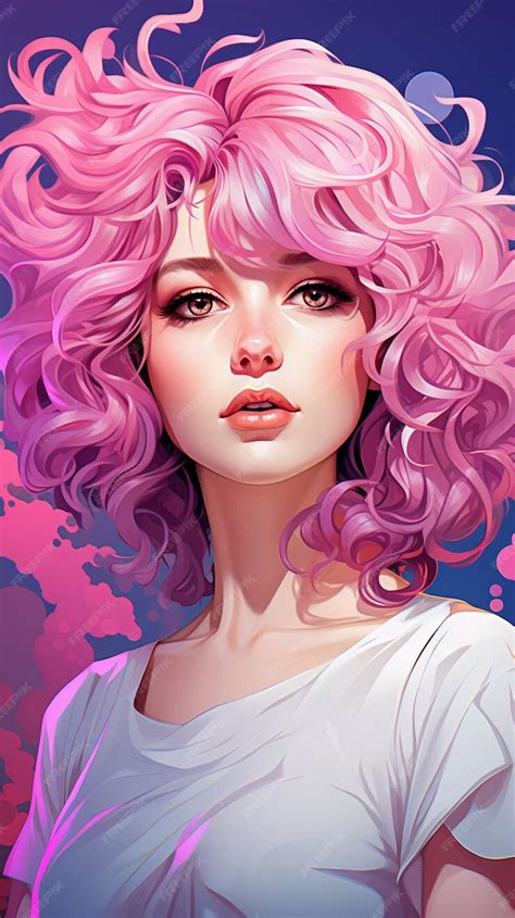 Premium Ai Image Ethereal Anime Beauty Portrait Illustration Of A