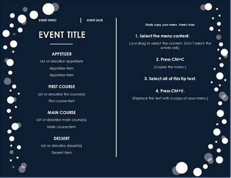 Restaurant Menu Template Microsoft Word 40 Word Menu Templates