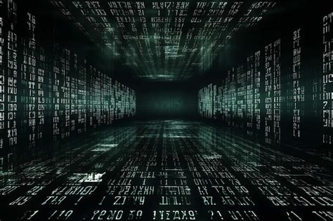 Premium Photo Technology Matrix Background Cyber Security With