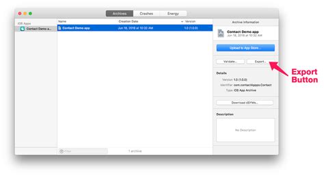 Archive And Export Your Project · 4d For Ios