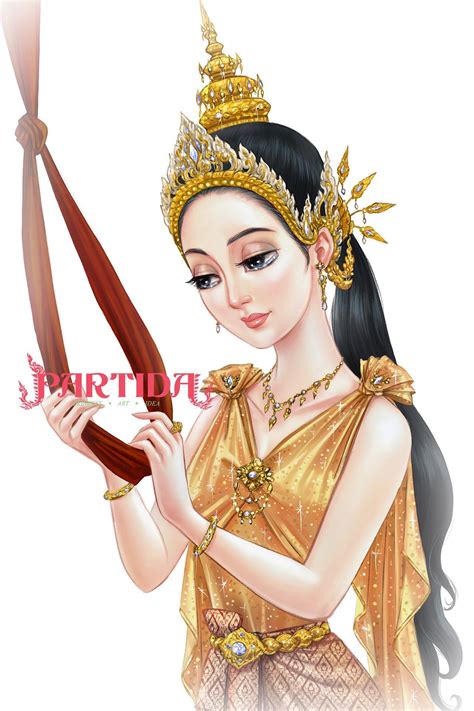 Sixfanarts วาดภาพ เล่าเรื่องนางในวรรณคดี ลำดับที่ 3 สีดา จาก วรรณคดี เรื่อง รามเกียรติ์ นาง