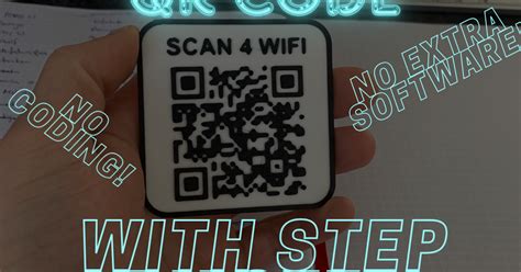 Wifi Qr Code Card Wlan Qr Code Karte With Step By Step Guide No Coding Or Extra Software