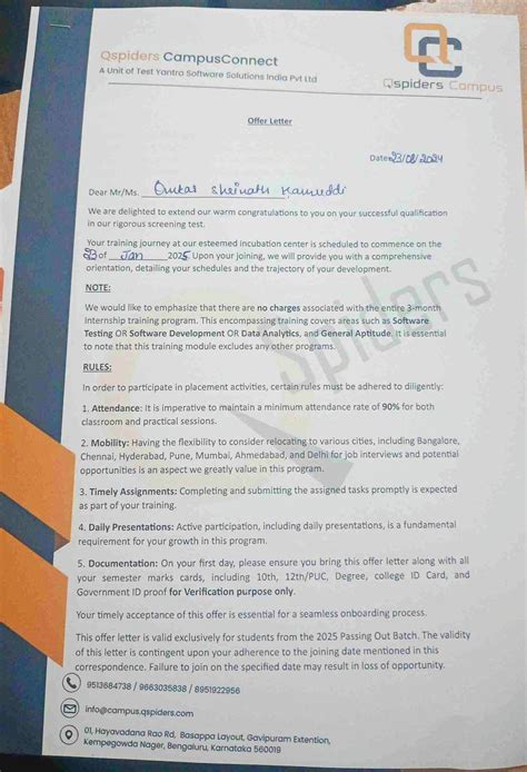 Qspiders Internship Newbeginnings Careergoals Omkar Kamreddi