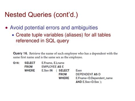 Ppt More Sql Complex Queries Triggers Views And Schema