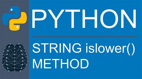 Python Data Type String Islower Method Youtube