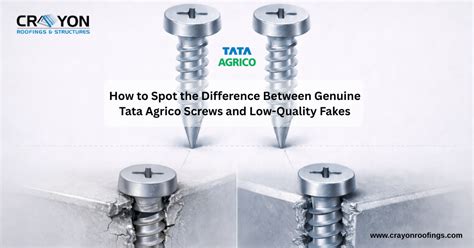 Tata Agrico Screws Spot Genuine Vs Fake Fasteners