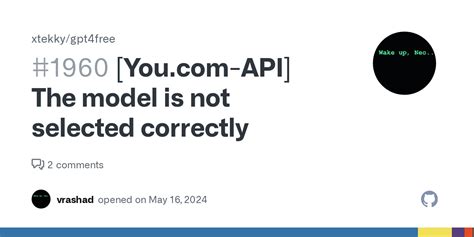 Api The Model Is Not Selected Correctly · Issue 1960