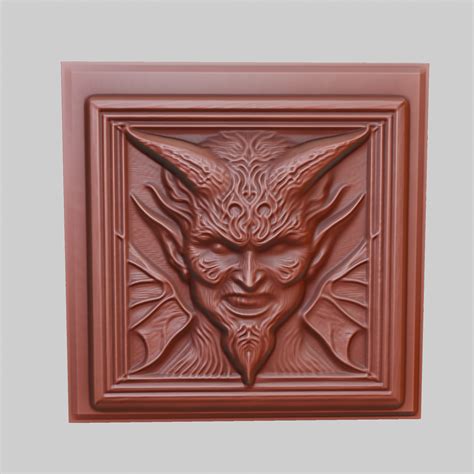 3d File Devil Demon For Cnc Router Laser And 3d Printer 😈 ・model To Download And 3d Print・cults