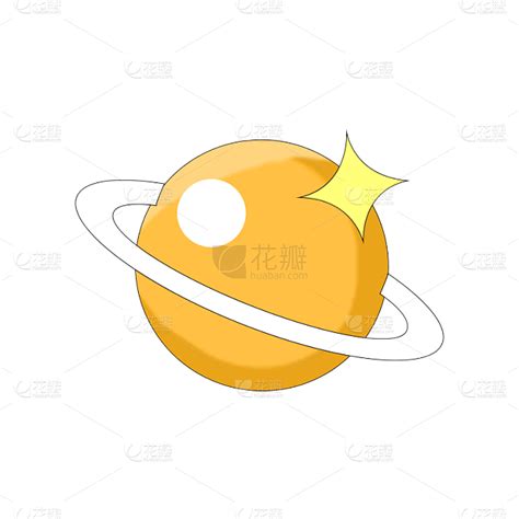 卡通感星球元素贴纸