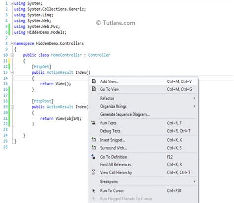 Create Or Use Hidden Fields In Asp Net MVC With HTML Helpers Example Tutlane