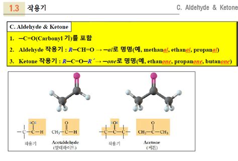아래 유기화학 작용기 공부 에펨코리아