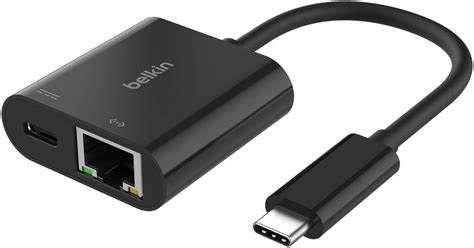 Belkin Connect Usb C — Ethernet адаптер для зарядки сквозная мощность 100 Вт скорость