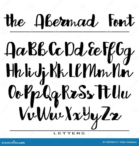 Calligraphy Design Alphabet