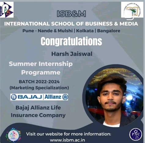 harsh jaiswal on linkedin internship bajajallianzlifeinsurance placementassistancecell grateful