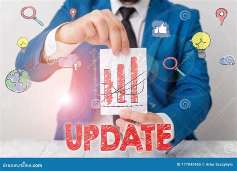 Text Sign Showing Update Conceptual Photo Make Something More Modern Or Up To Date Like